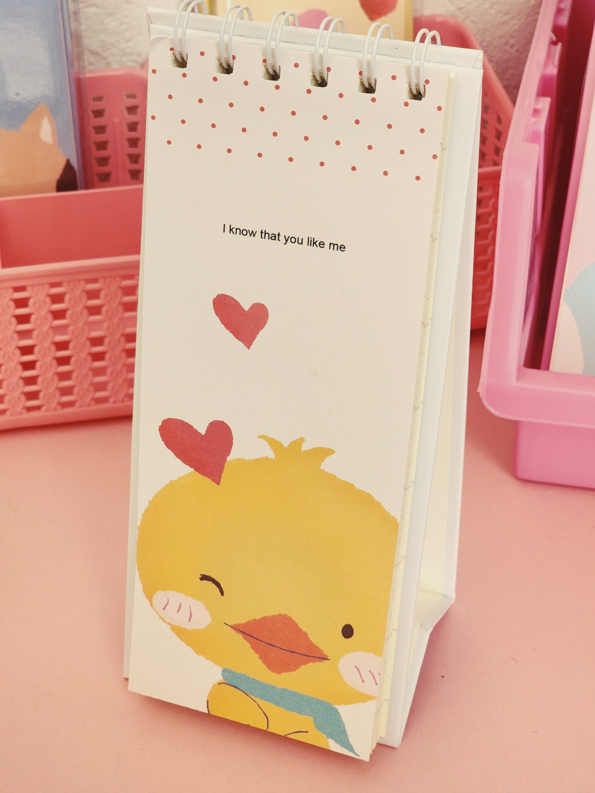 Libreta Larga Kawaii de espiral Tablero Modelo Pollito - Cute Shop