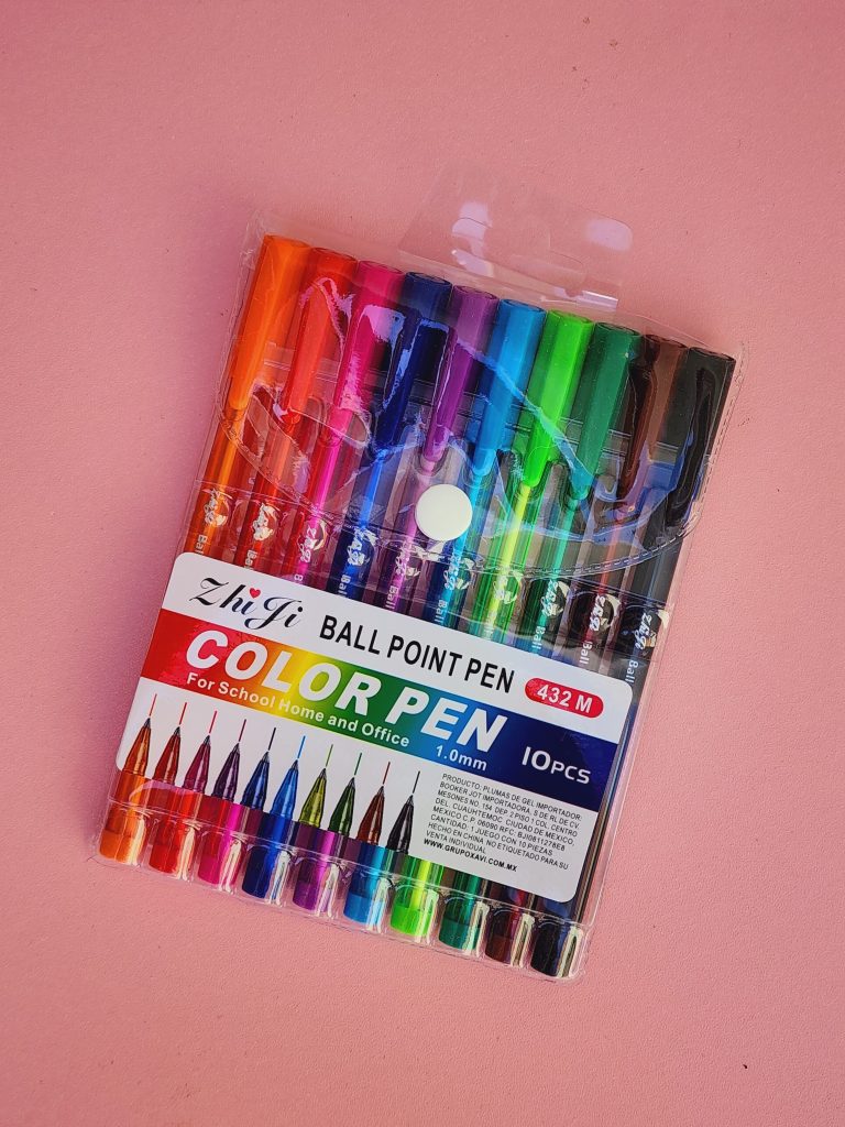 Pack de 10 Plumas de tinta de Color Zhiji - Cute Shop