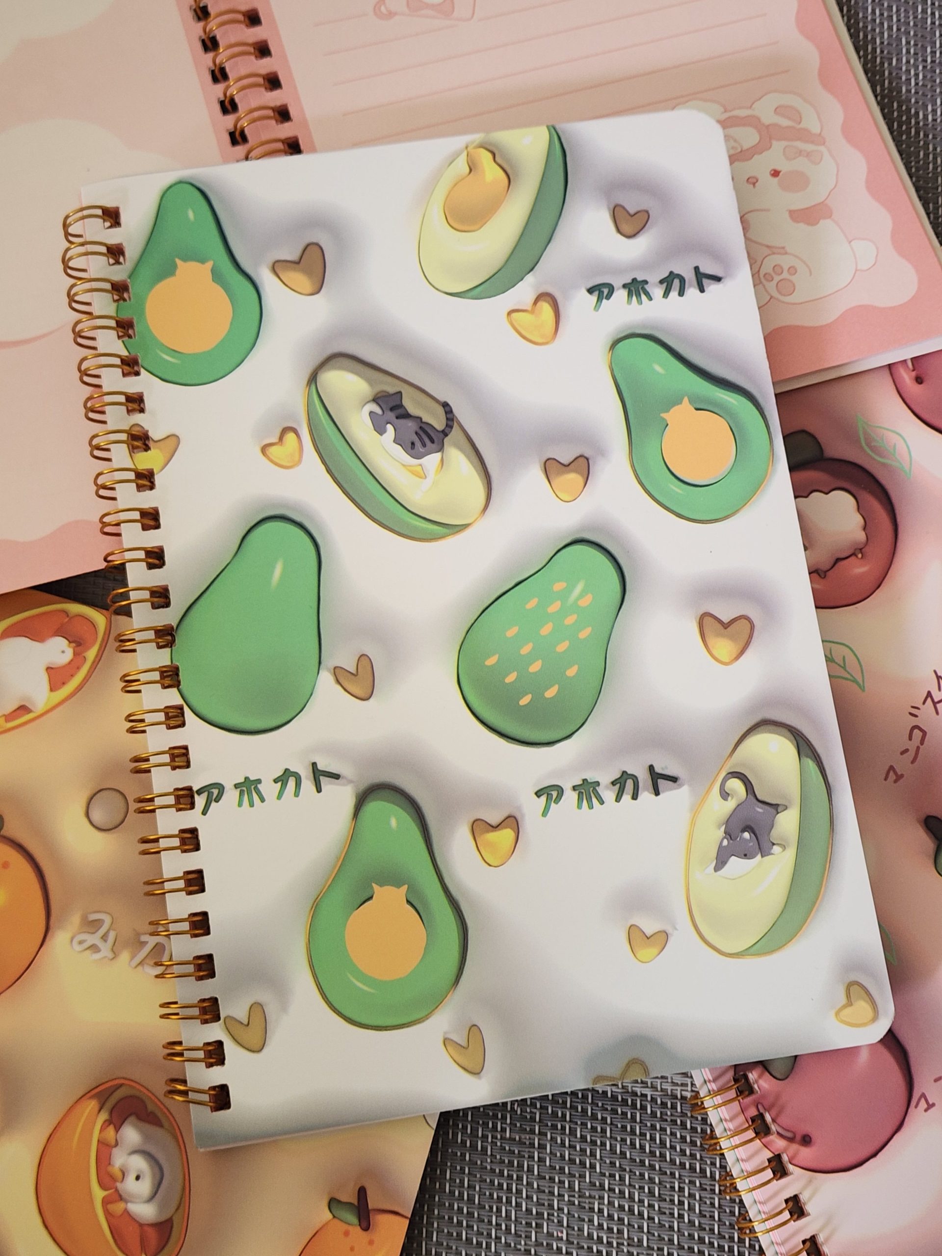 Libreta Pasta Blanda Hoja Decorada Frutas - Cute Shop