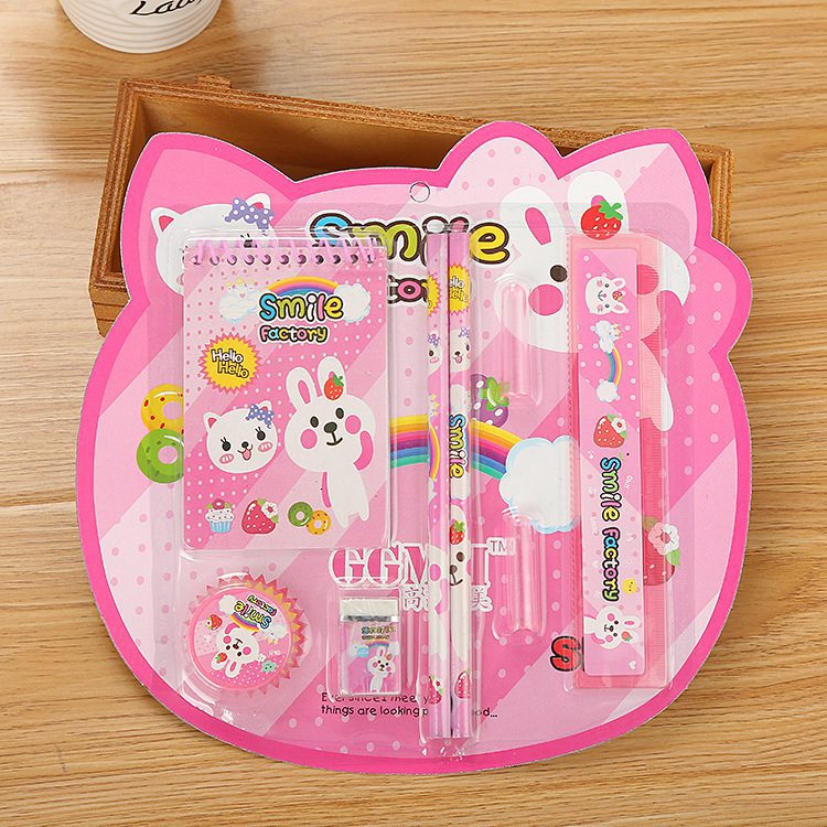 Set escolar de 8 piezas Smile Factory - Cute Shop