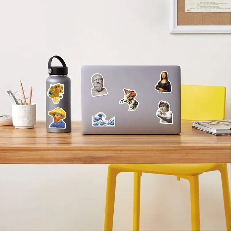Pack 50 Stickers Impermeables VanGogh Pinturas Oleo Clasicas - Cute Shop
