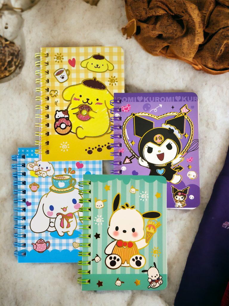 Mini Libreta Cuaderno Espiral Hoja con Diseño Sanrio - Cute Shop