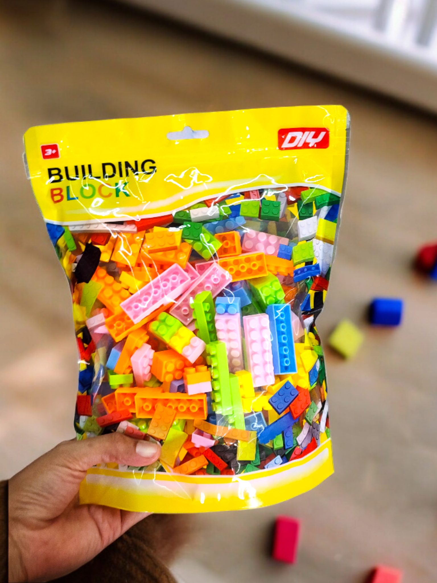 Bolsa con 140 mini Bloques para Armar Building Blocks - Cute Shop