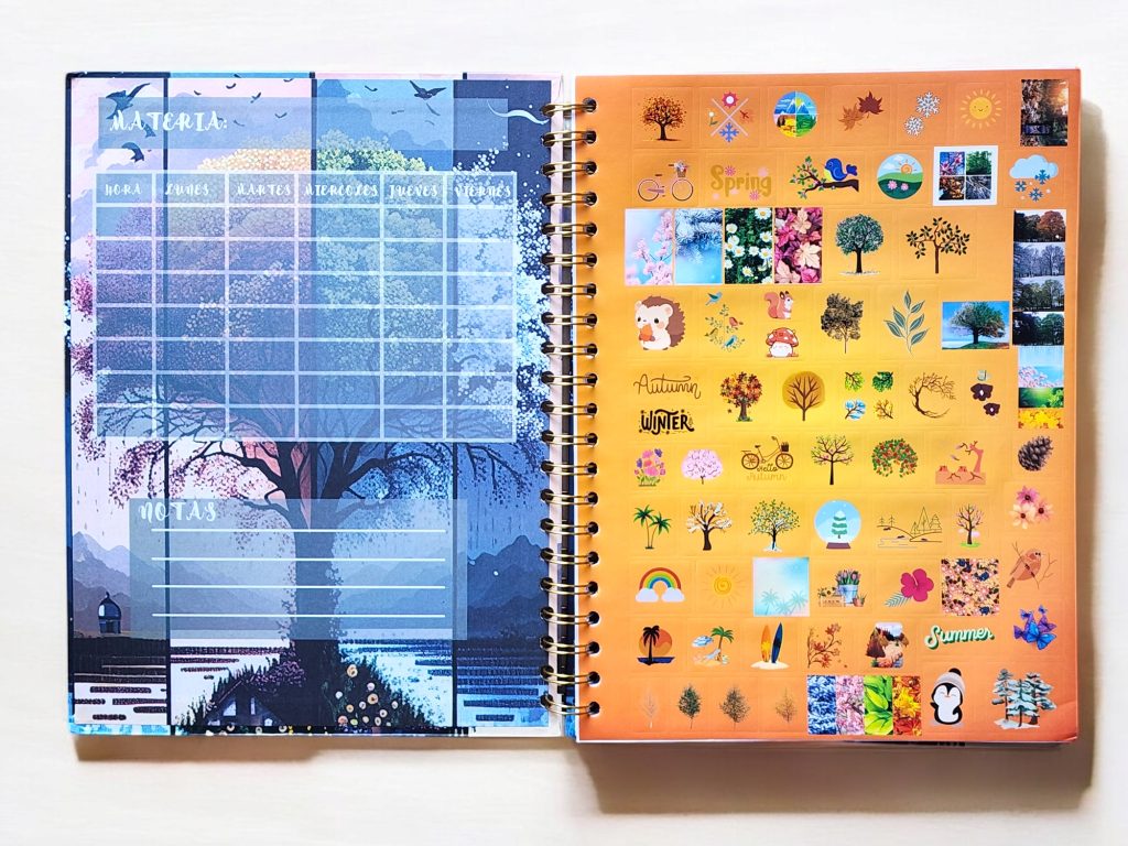 Libreta 200 Hojas Pasta Dura Profesional Con Stickers Diseños de ...