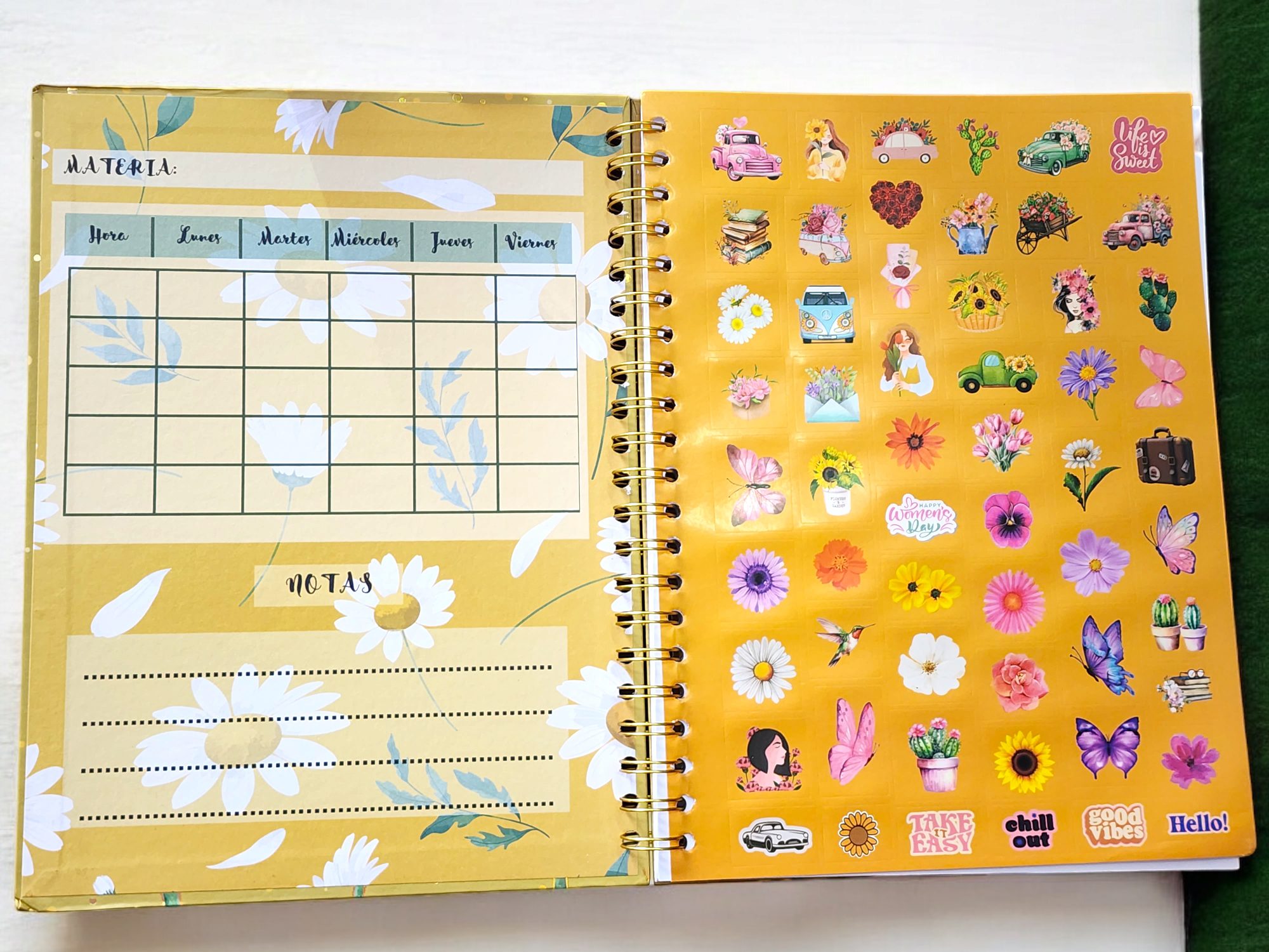Libreta 200 Hojas Pasta Dura Profesional Con Stickers Diseños de ...