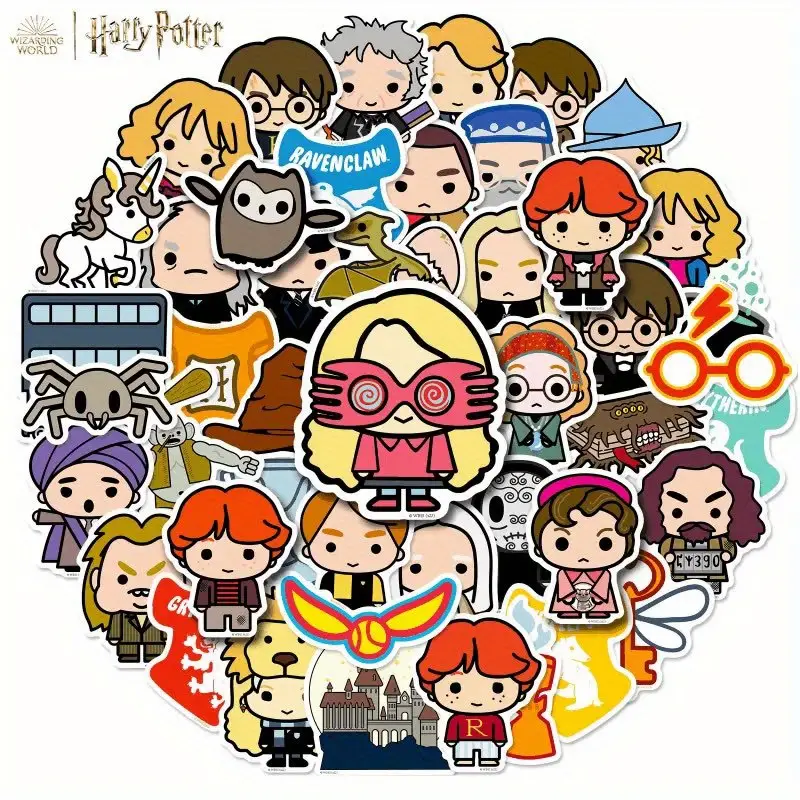 Stickers Harry Potter 50 piezas - Cute Shop