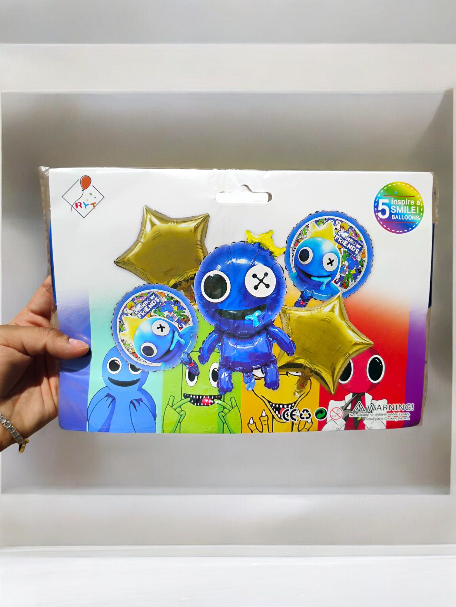 Pack con 5 Globos Monster Jumbo - Cute Shop