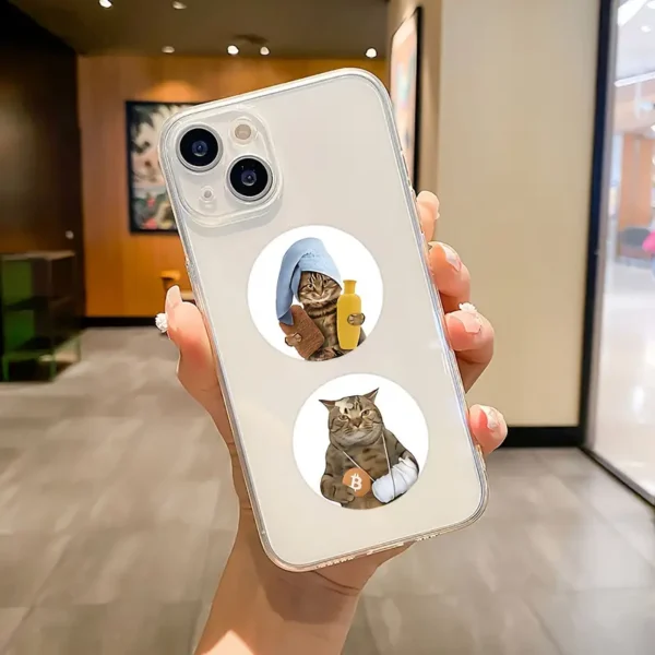 Rollo con 500 Stickers Pegatinas Impermeables Gatos Felinos - Cute Shop
