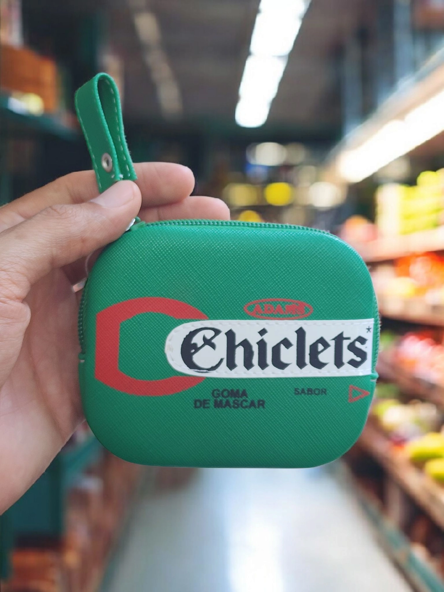Monedero Food con Correa en Forma de Chiclets Verde - Cute Shop