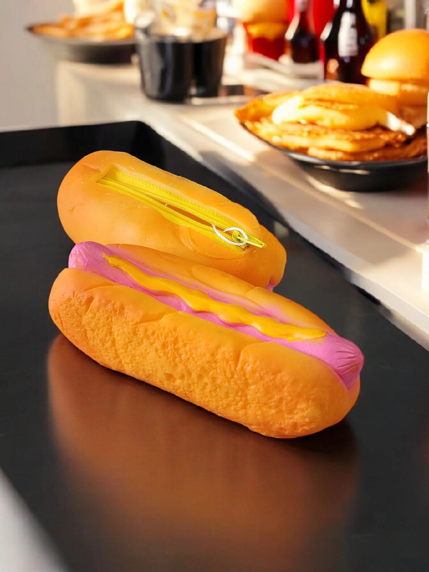 Monedero Artesanal con Diseño de Hot Dog - Cute Shop