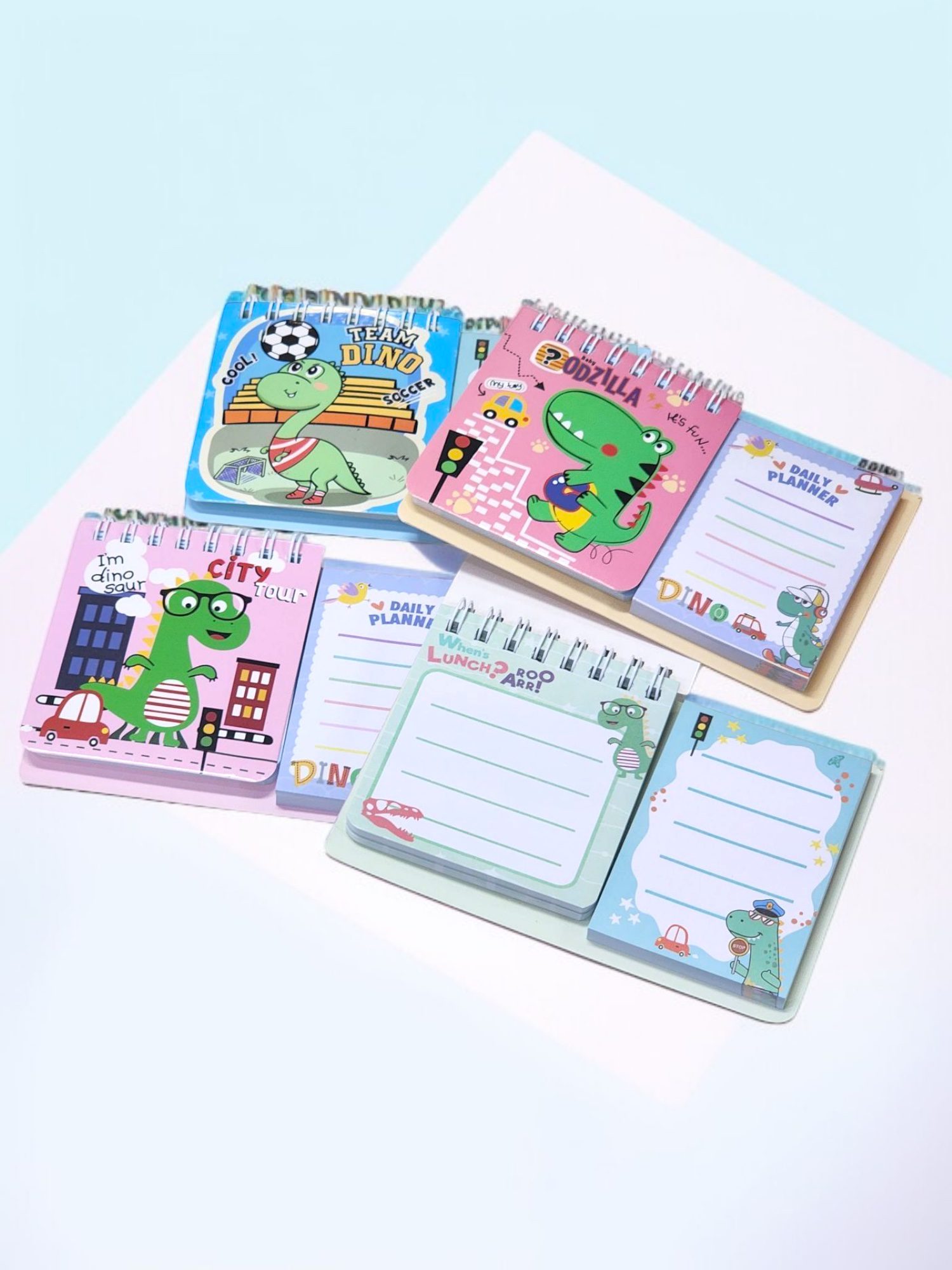 Mini Libreta con Notas Adhesivas Diseños Dinosaurios Kawaii - Cute Shop