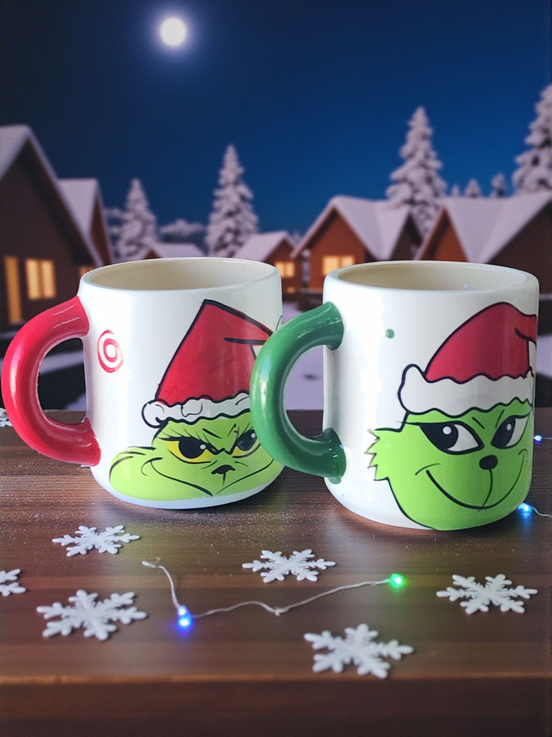 Taza Ceramica Artesanal Pintada a Mano Grinch - Cute Shop