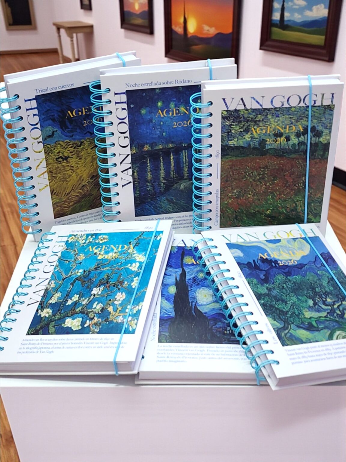 Agenda Diaria 2026 Espiral Diseños Van Gogh Obras Pasta Dura Tamaño A5 ...