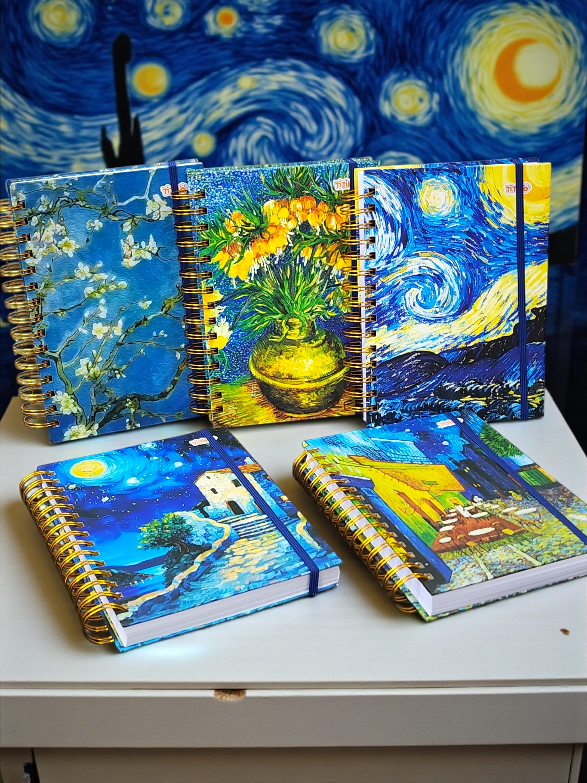 Libreta Pasta Dura de Espiral 200 Hojas de C5 Tamaño A5 con Stickers ...