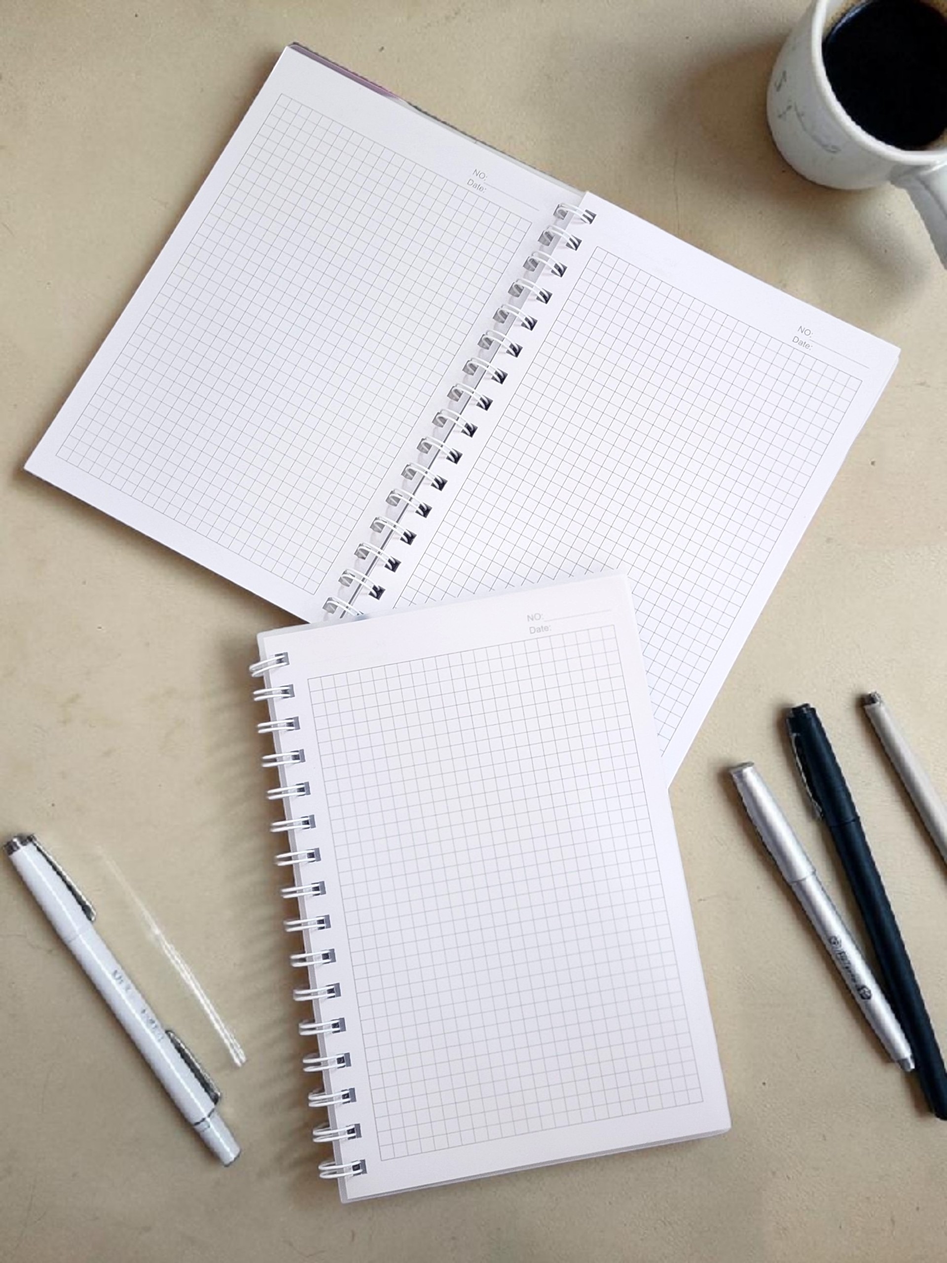 Libreta Minimalist A5 – Portada Transparente Espiral 100 Hojas de ...